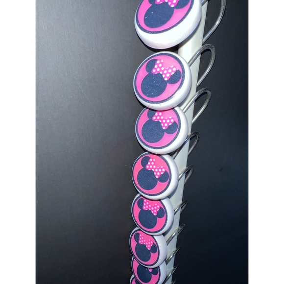Disney | Bath | Disney Minnie Mouse Pink Shower Curtain Hooks | Poshmark